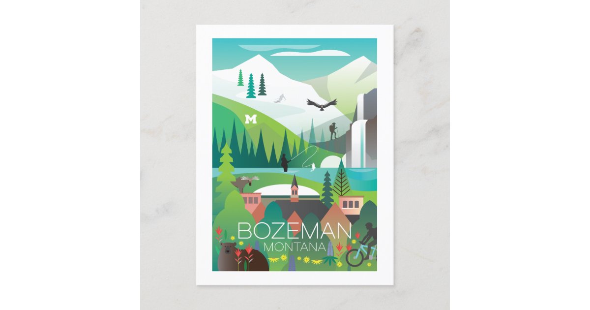 Bozeman, Montana Postcard | Zazzle