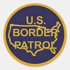 U.S. Border Patrol Badge Classic Round Sticker | Zazzle.com