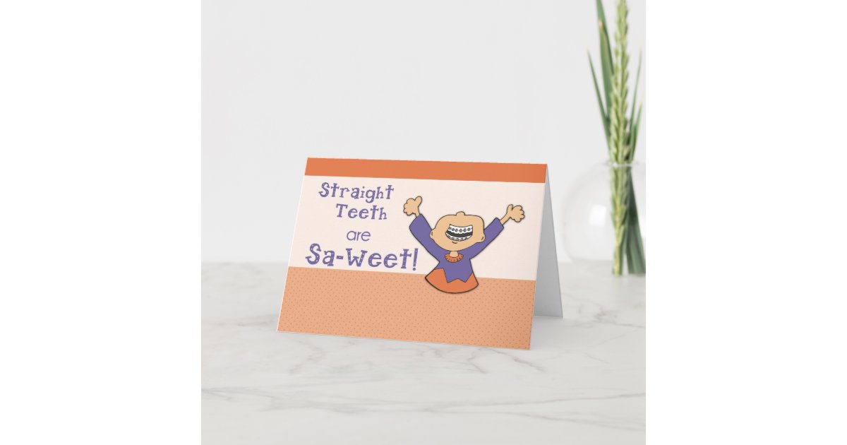 Braces Off Congratulations Card | Zazzle