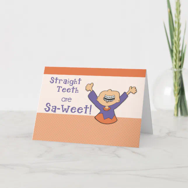 Braces Off Congratulations Card | Zazzle