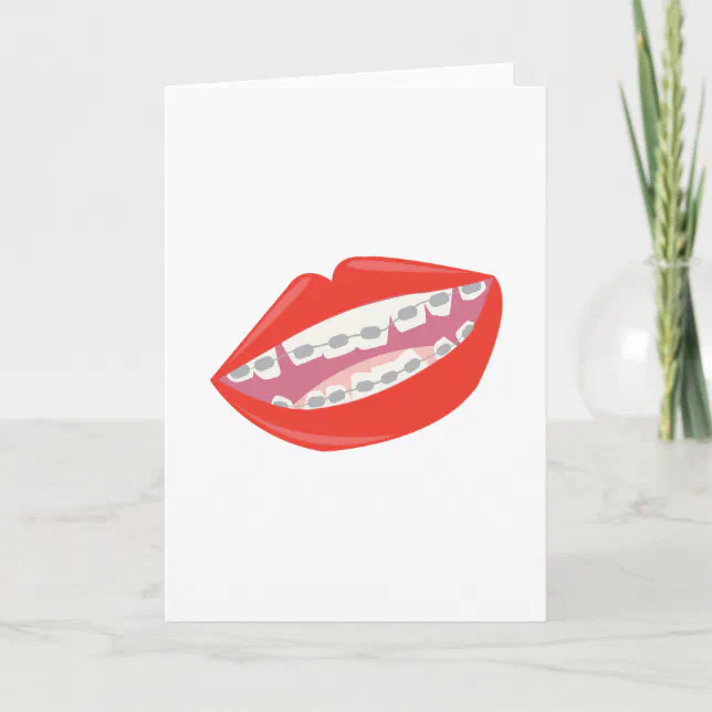 Braces Teeth Card | Zazzle