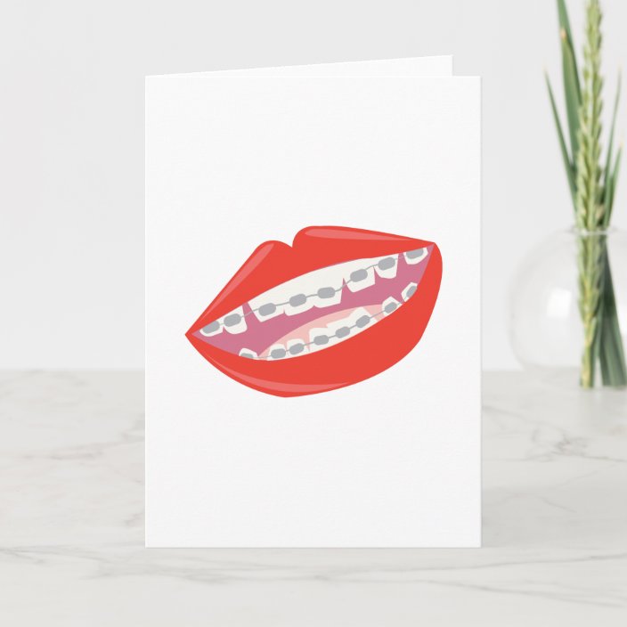 Braces Teeth Card | Zazzle.com