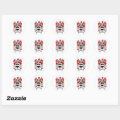 BRADLEY FAMILY CREST - BRADLEY COAT OF ARMS CLASSIC ROUND STICKER | Zazzle