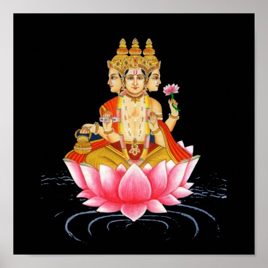 BRAHMA - PRAJAPATI - HINDU GODDESS POSTER | Zazzle.com