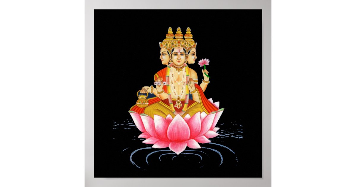 BRAHMA - PRAJAPATI - HINDU GODDESS POSTER | Zazzle