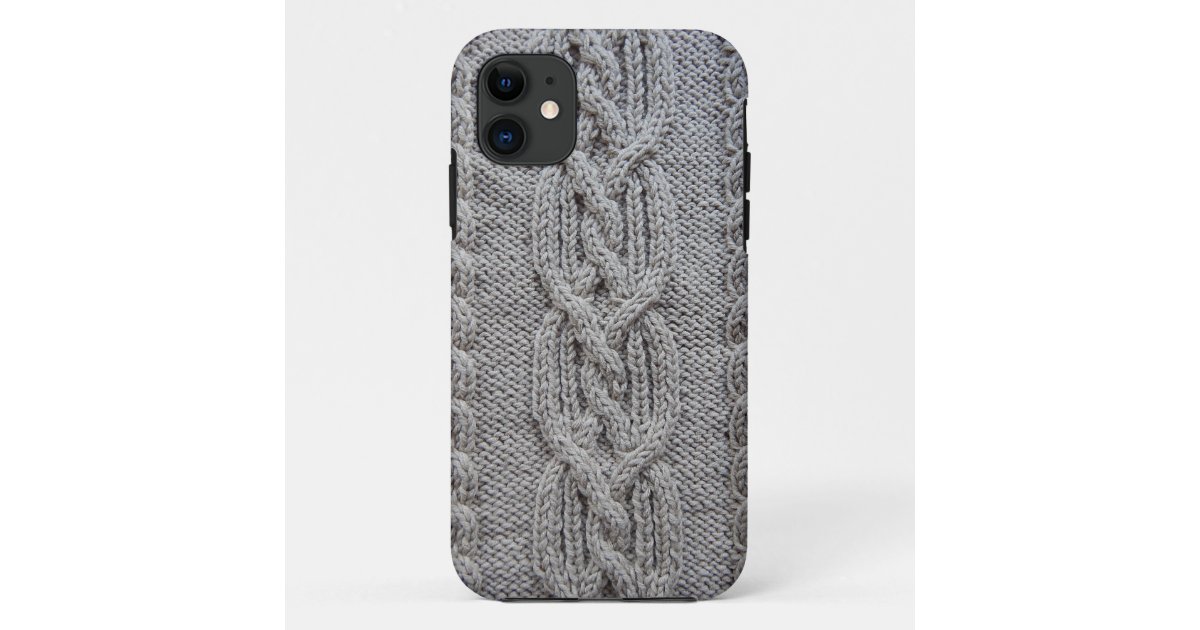 braided knit pattern Case-Mate iPhone case | Zazzle