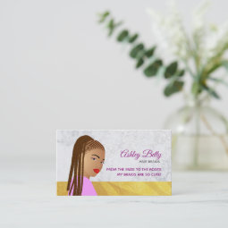 Braids Slogans Business Cards | Zazzle
