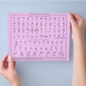 Braille Alphabet Flyer | Zazzle