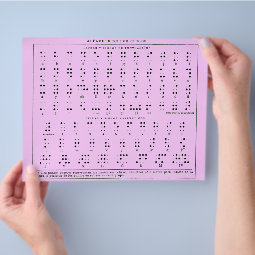 Braille Alphabet Flyer | Zazzle