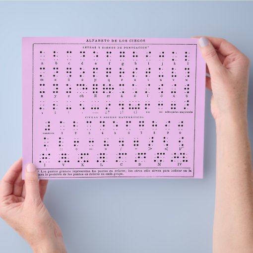 Braille Alphabet Flyer | Zazzle