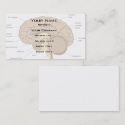 Brain anatomy neurologist Business Card | Zazzle