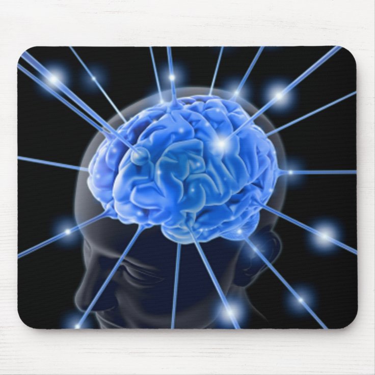 Brain Beams Mousepad | Zazzle