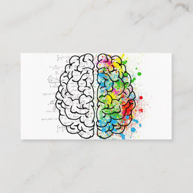 Brain business card | Zazzle