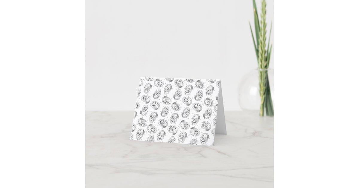 Brain Diagrams Vintage Art CUSTOM BACKGROUND COLOR Thank You Card | Zazzle