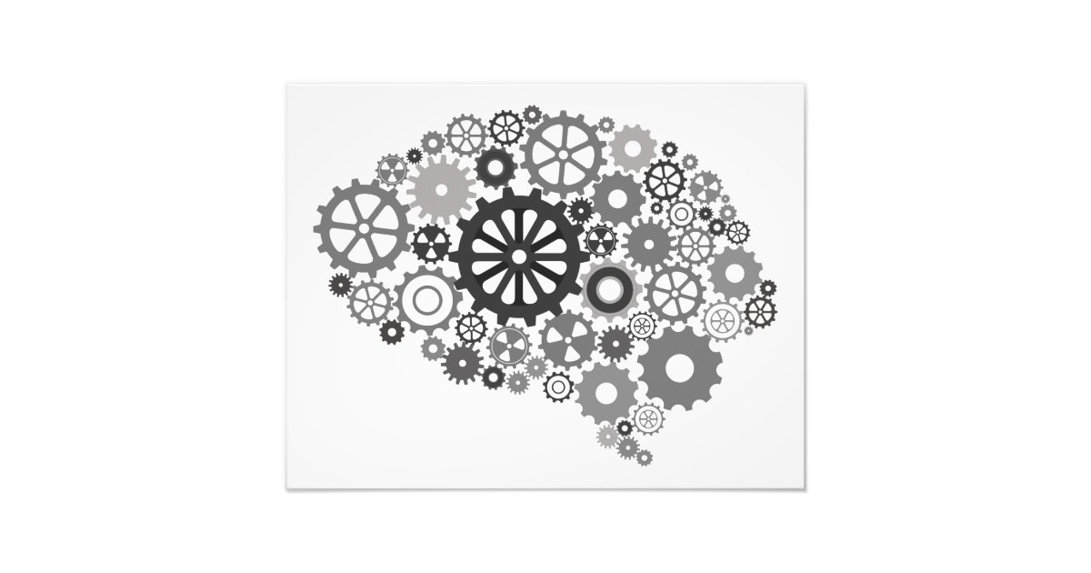 Brain Gears Photo Print | Zazzle.com