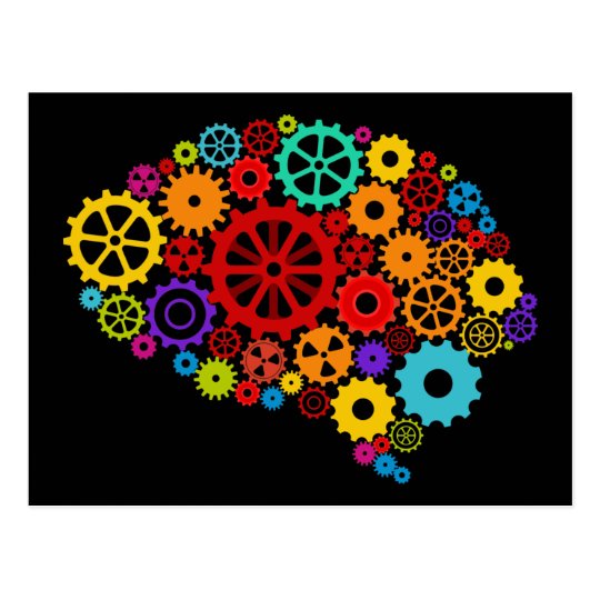 Brain Gears Postcard | Zazzle.com
