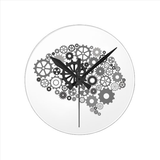 Brain Gears Wall Clock | Zazzle.com