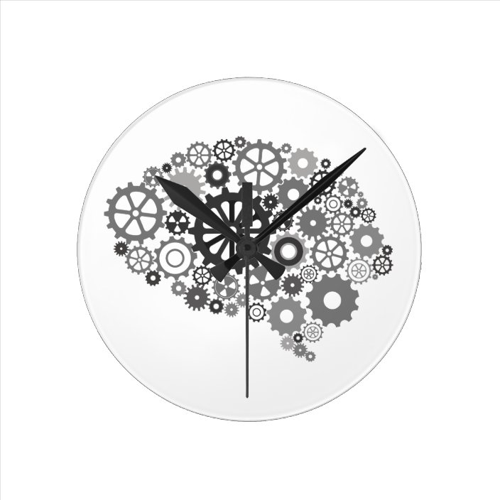 Brain Gears Wall Clock | Zazzle.com