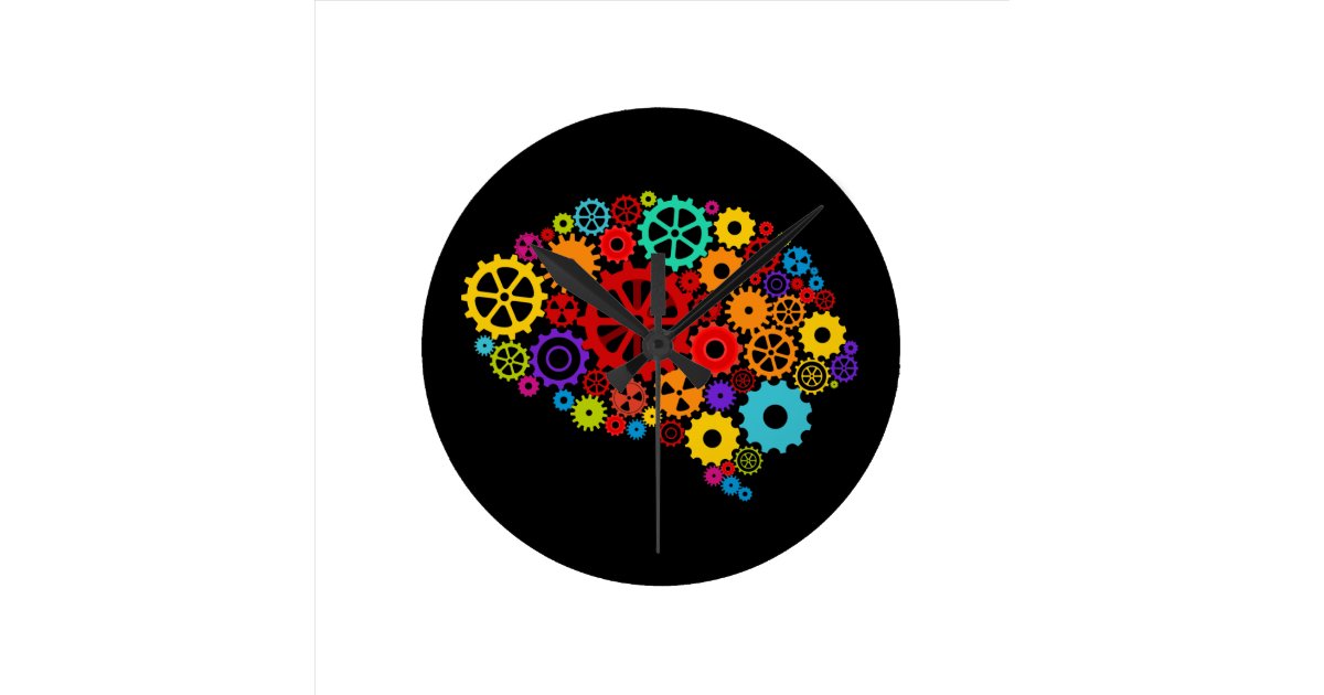 Brain Gears Wall Clock | Zazzle.com