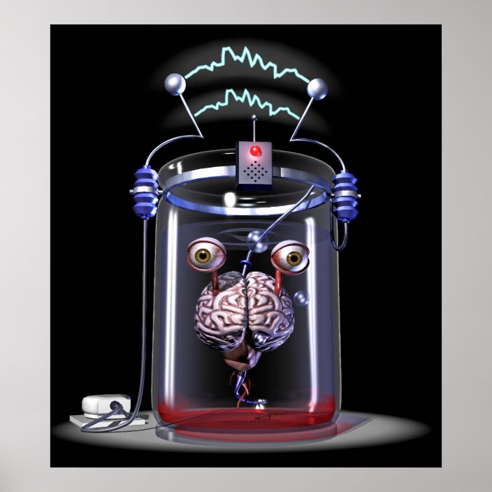 Brain in a Jar Posters | Zazzle.com