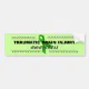 Brain Injury Green Ribbon Bumper Sticker | Zazzle