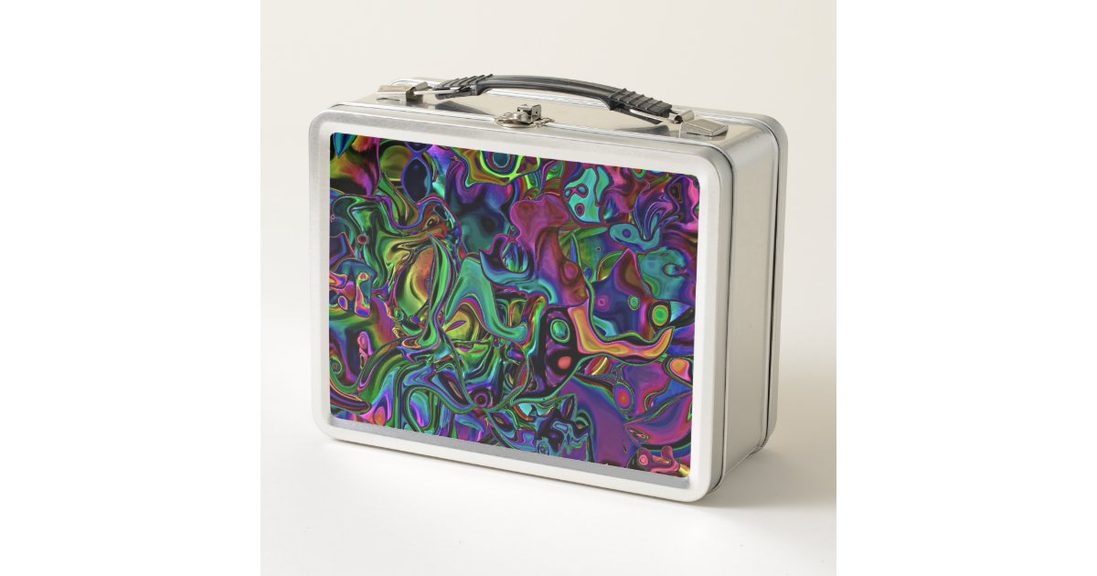 Brain Melt Metal Lunch Box | Zazzle
