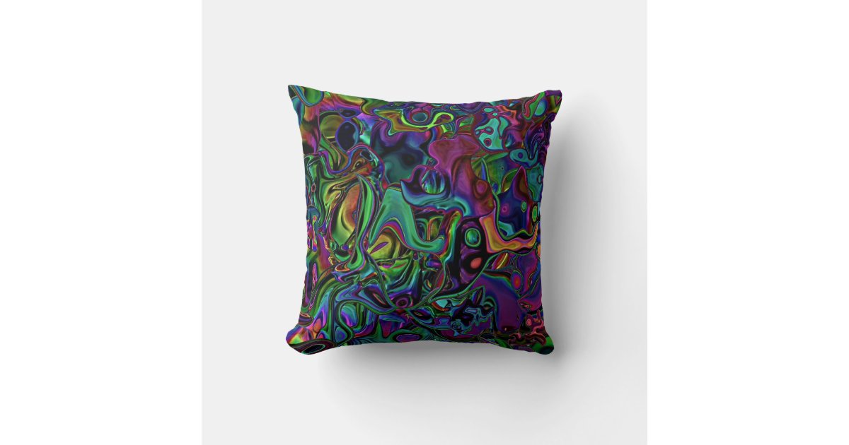 Brain Melt Throw Pillow | Zazzle