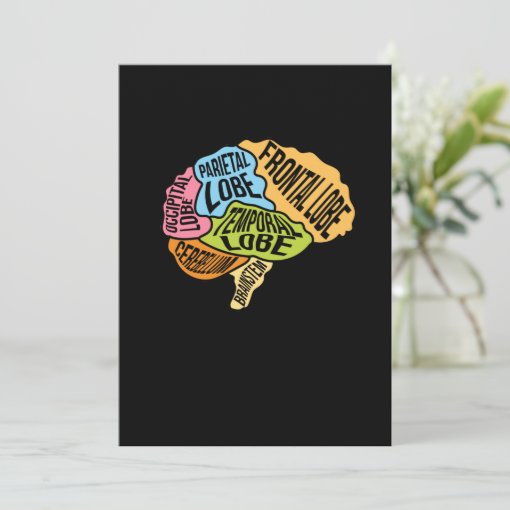 Brain Parts Surgery Doctor Neurology Surgeon Graph Invitation | Zazzle