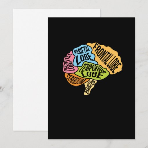 Brain Parts Surgery Doctor Neurology Surgeon Graph Thank You Card | Zazzle