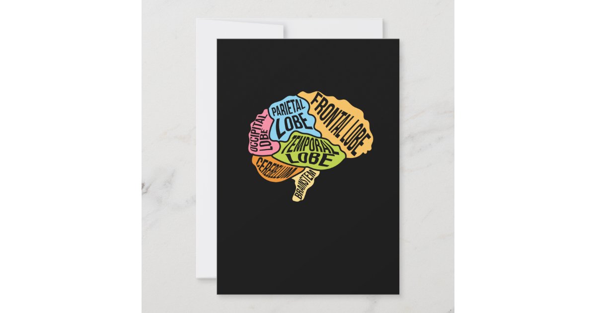 Brain Parts Surgery Doctor Neurology Surgeon Graph Thank You Card | Zazzle