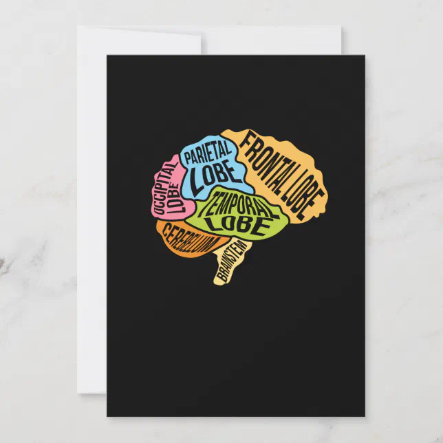 Brain Parts Surgery Doctor Neurology Surgeon Graph Thank You Card | Zazzle