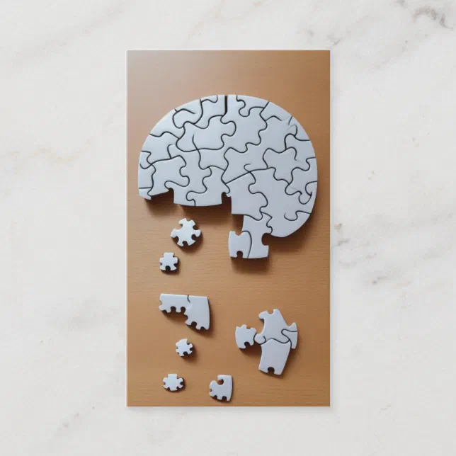 Brain Puzzle Business Card | Zazzle
