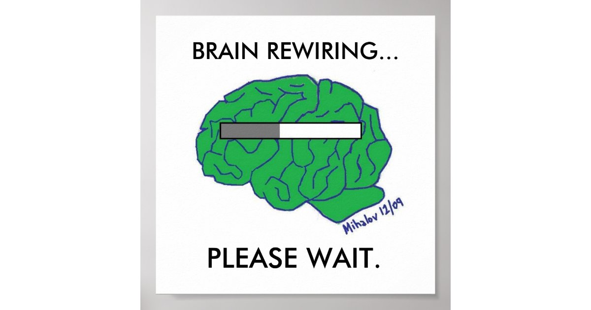 "BRAIN REWIRING" poster | Zazzle