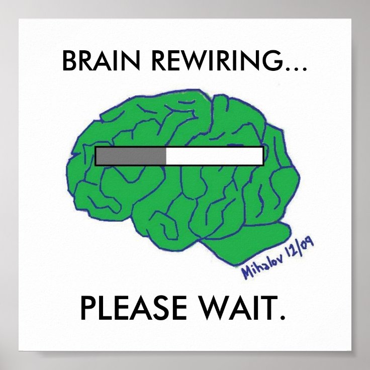 "BRAIN REWIRING" poster | Zazzle