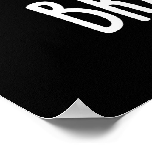 Brain Storm Funny Anatomy Pun Dark BG Poster | Zazzle