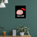 Brain Storm Funny Anatomy Pun Dark BG Poster | Zazzle