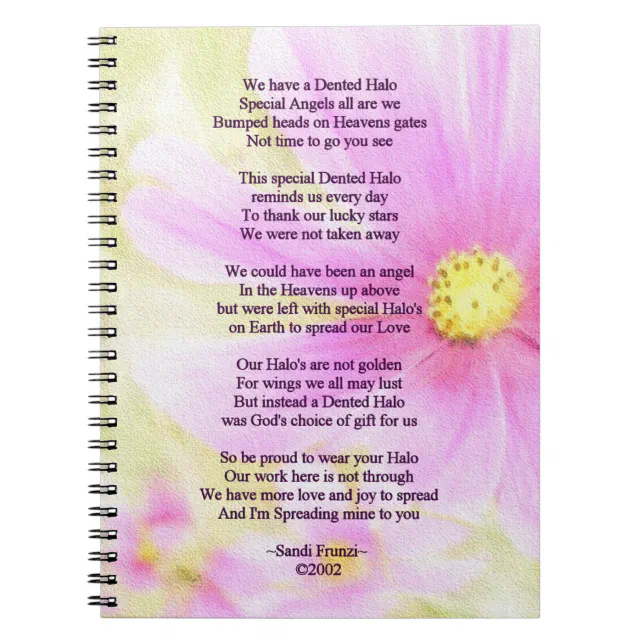 Brain Surgery Survivor Poem Notebook | Zazzle