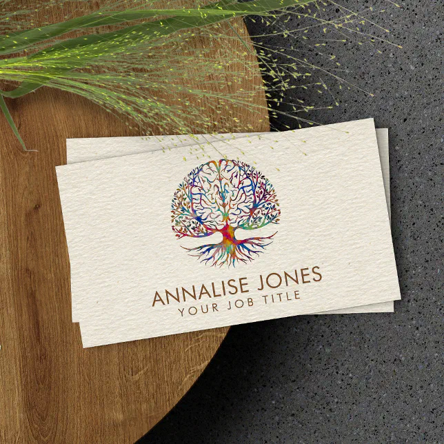 Brain Tree of life - Realm of colors Business Card | Zazzle