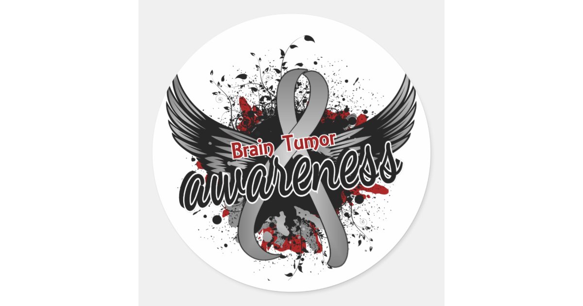 Brain Tumor Awareness 16 Classic Round Sticker | Zazzle