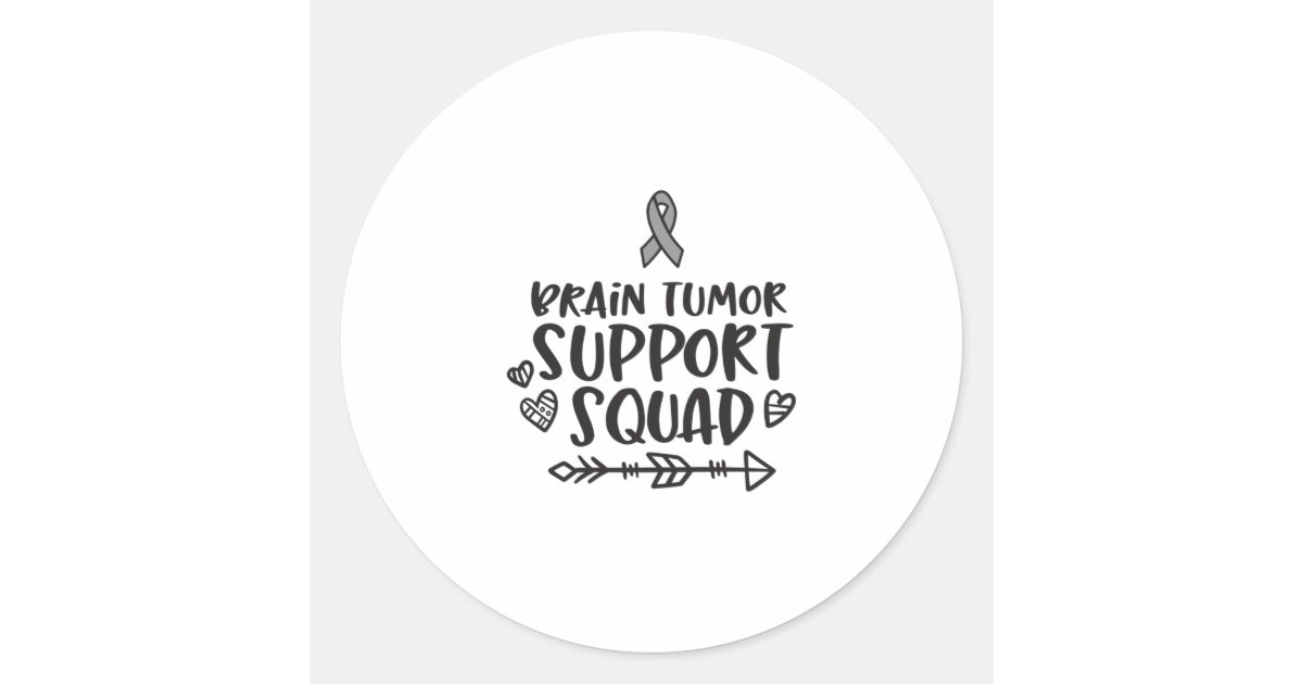 Brain Tumor Awareness, brain tumor Classic Round Sticker | Zazzle