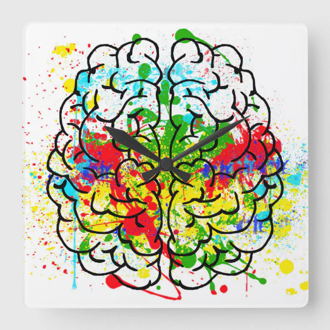 Brain Wall Clock | Zazzle