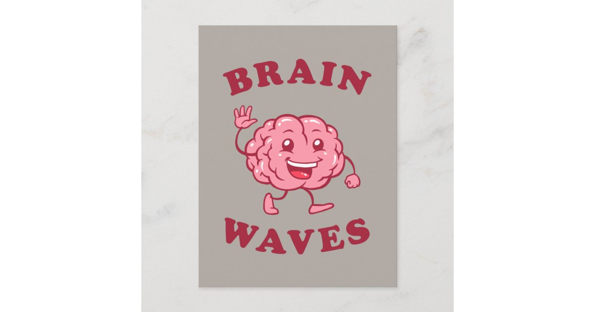 Brain Waves Postcard | Zazzle