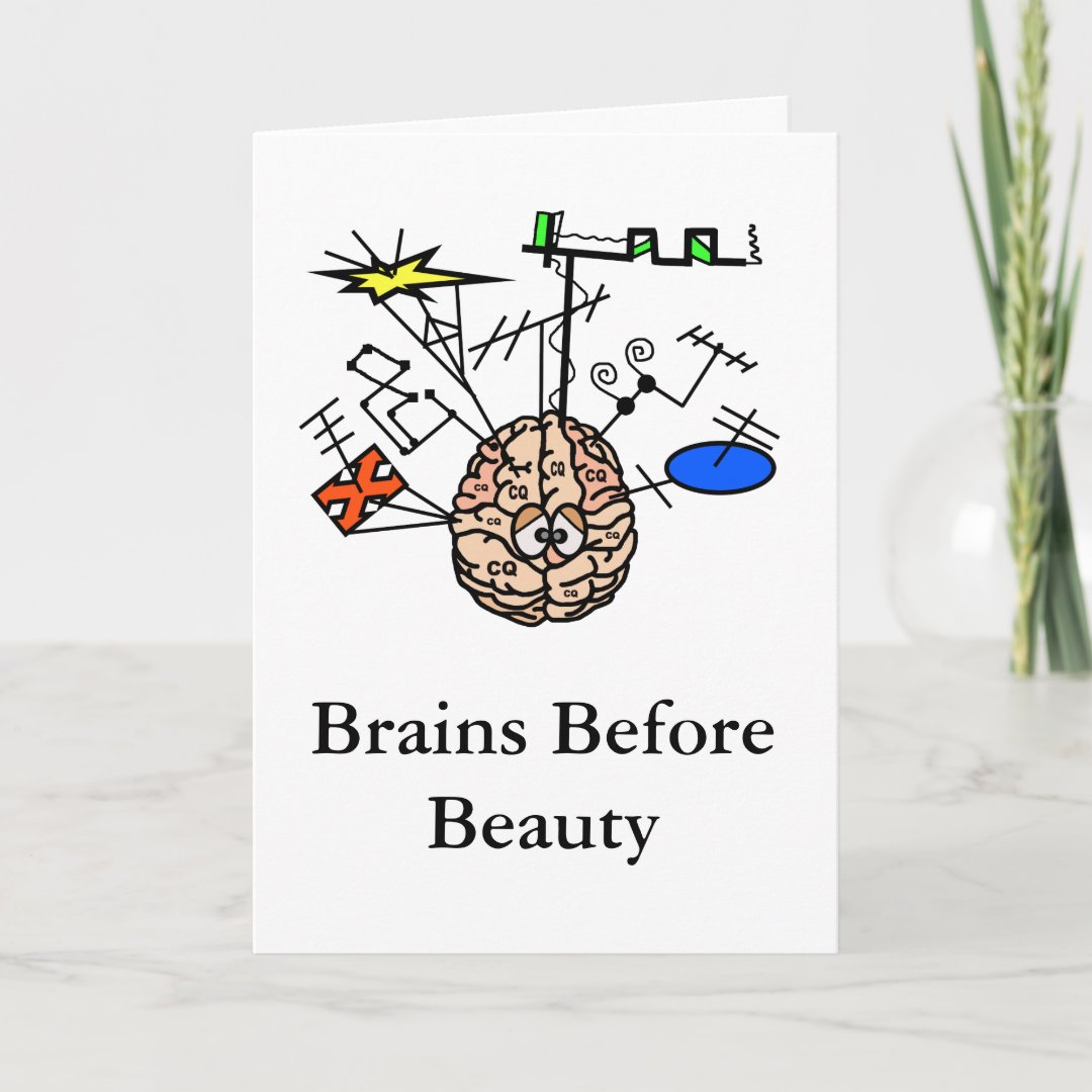 Brainy Ham Radio Funny Birthday Card Customize It | Zazzle