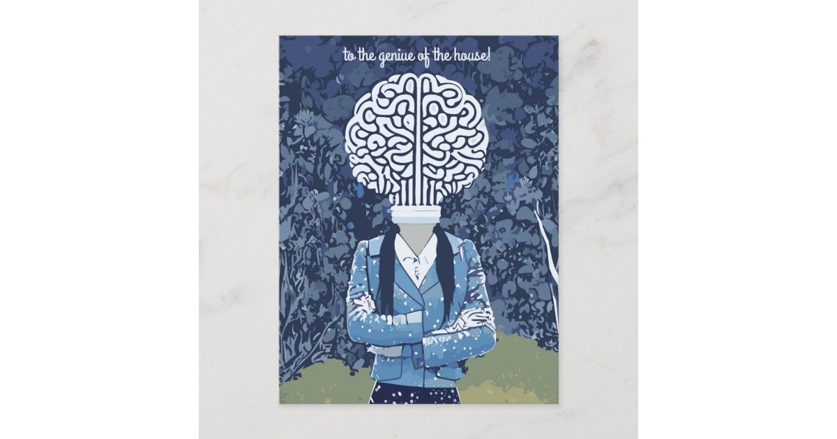 Brainy Person Postcard | Zazzle