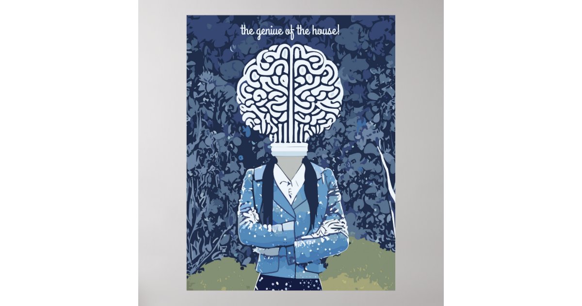 Brainy Person Poster | Zazzle