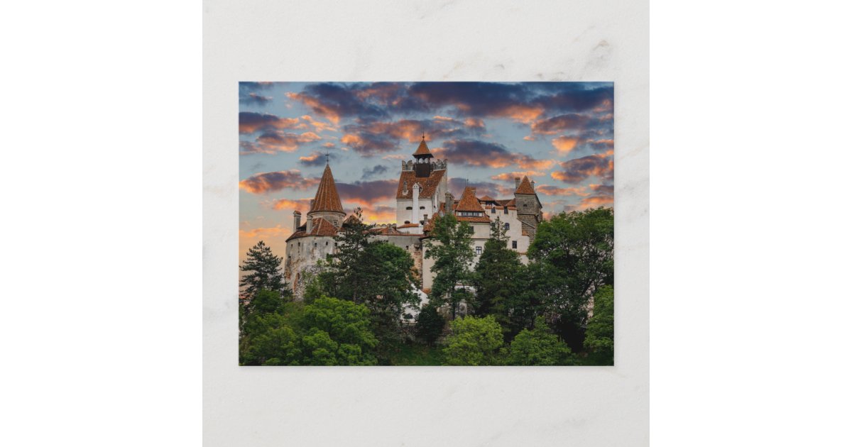 Bran Castle in Romania postcard | Zazzle