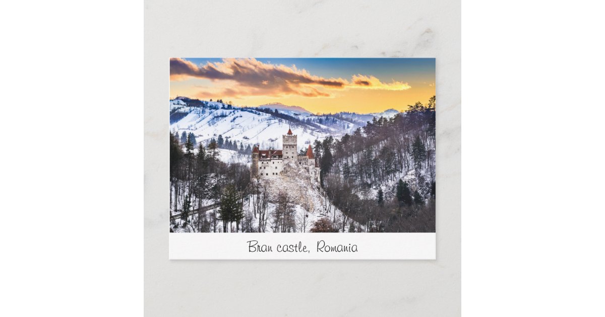 Bran castle postcard | Zazzle