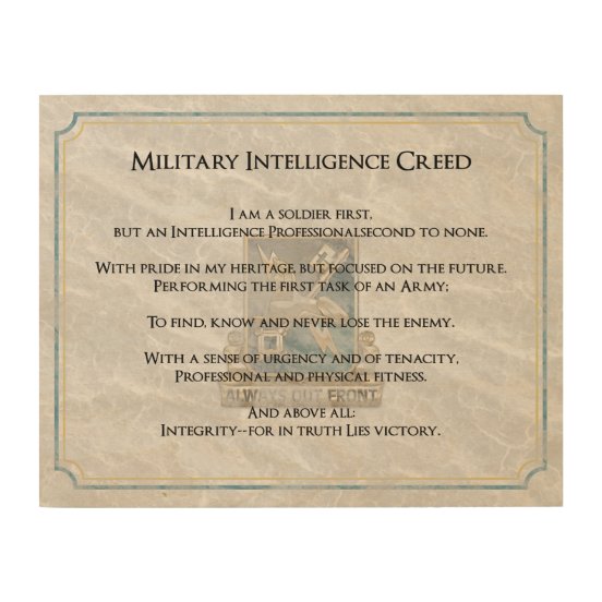 Military Intelligence Art & Wall Décor | Zazzle