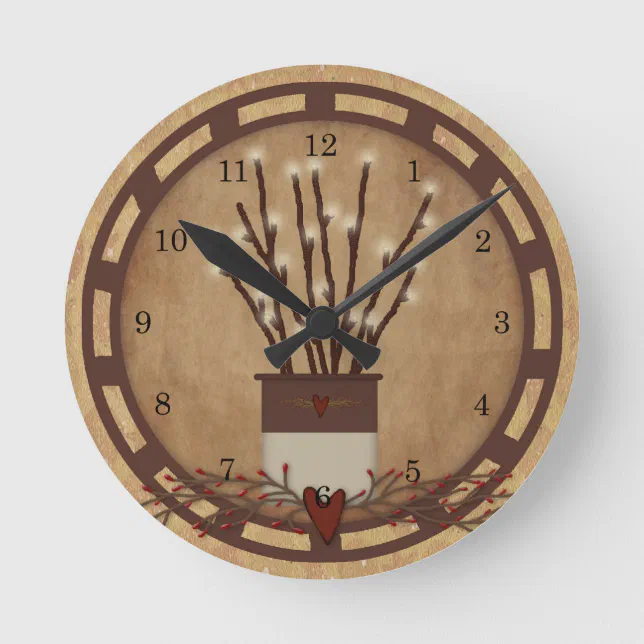 Branch Lights Wall Clock | Zazzle