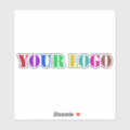 Branded Business Logo Promotional Sticker Example | Zazzle